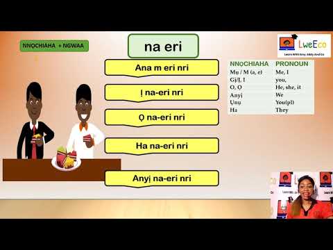 Igbo verb "iri" which means to eat in Igbo/Igbo pronoun
