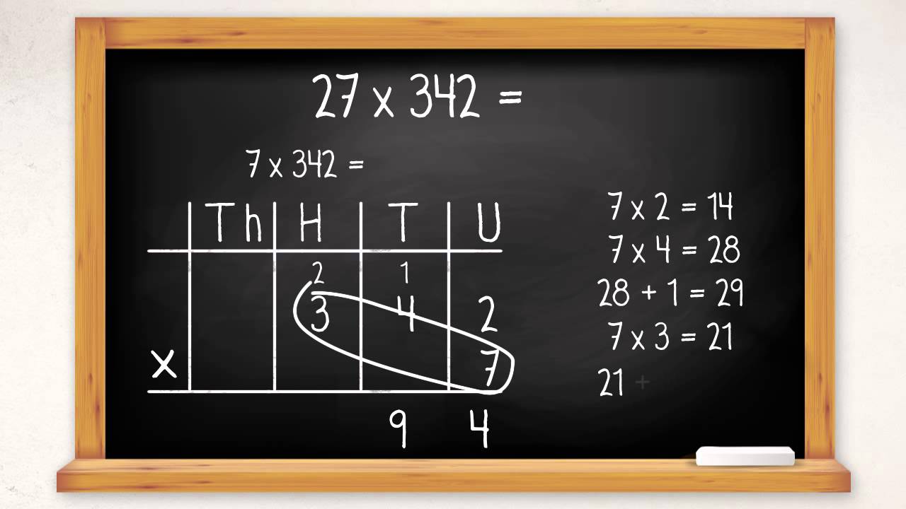 Advanced c Preparing for long multiplication