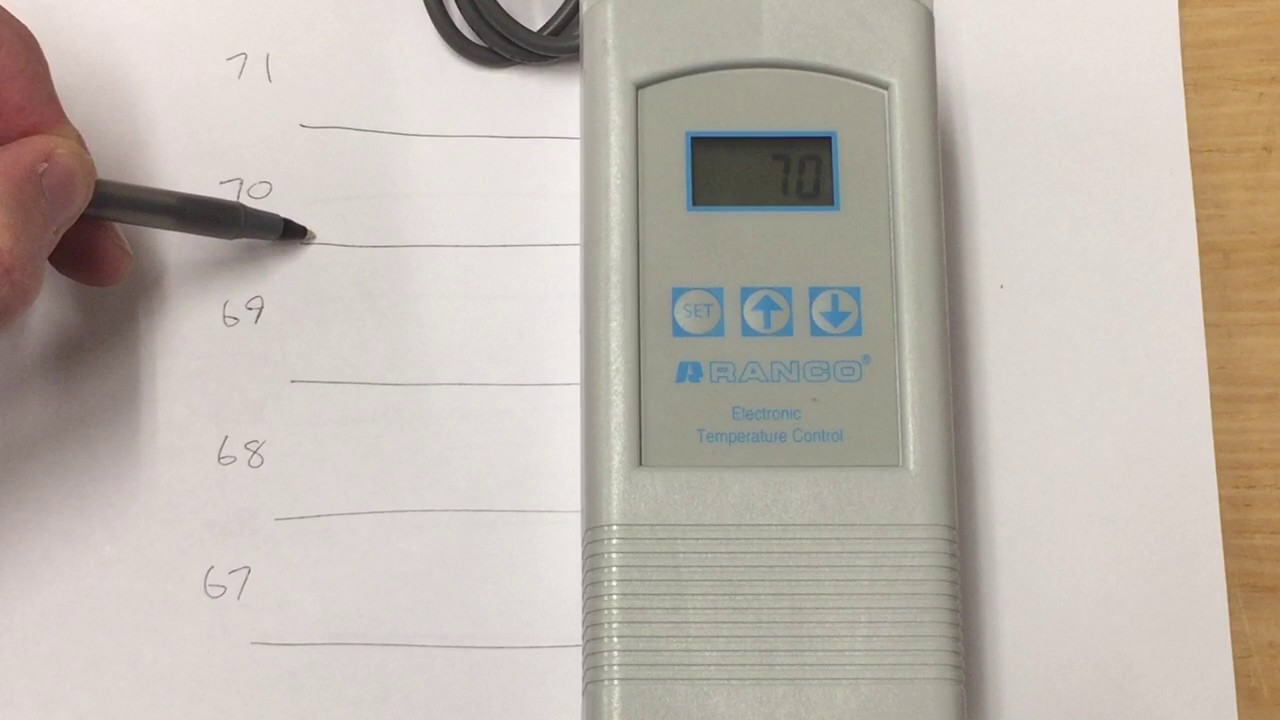 Ranco single stage controller setup
