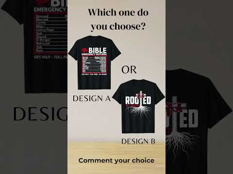 Your Choice Matters! Pick Your Favorite Christian Design - A or B