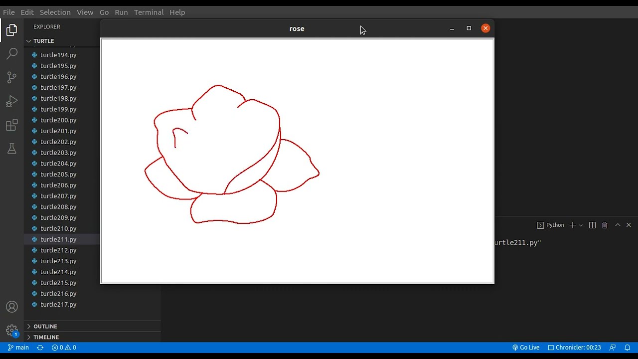 Drawing Simple Roses in Python - App Stack