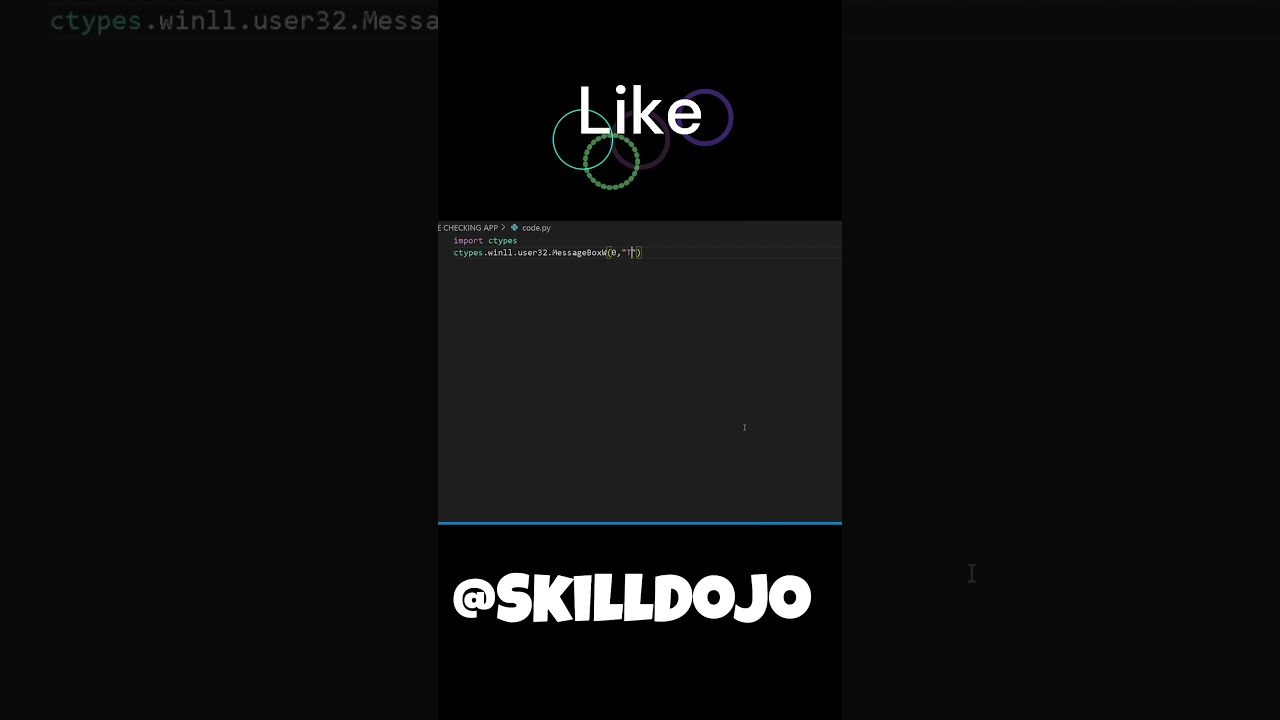 Prank your friends with this fake Windows error! #coding #trending #python #creative #shorts #viral