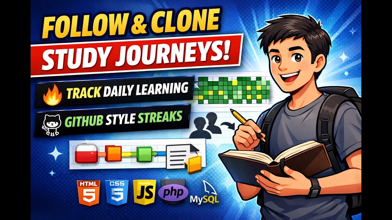 I Built a Study Platform Where You Can Follow Learning Journeys | Quick Overview | Robin Codes