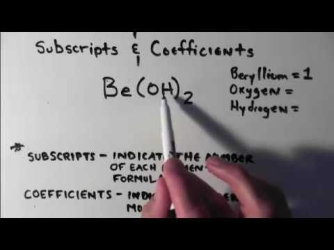 Subscripts and Coefficients
