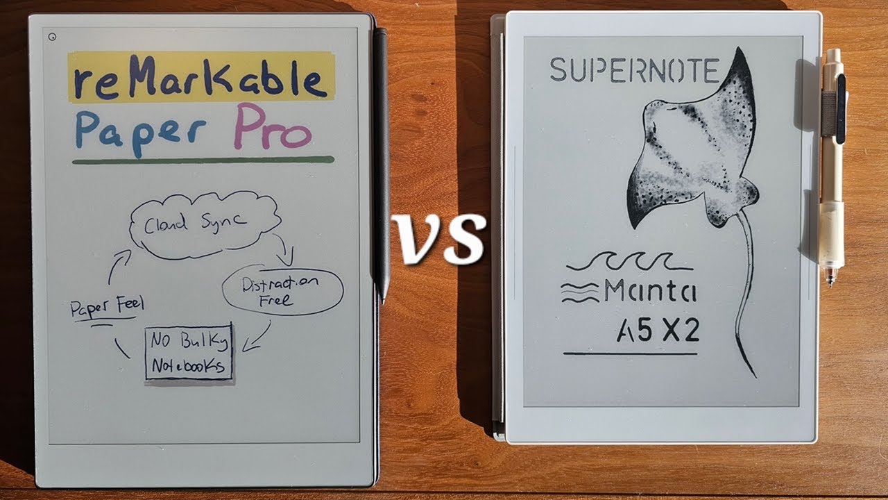 Comparing the 2 BEST E Ink Notetakers