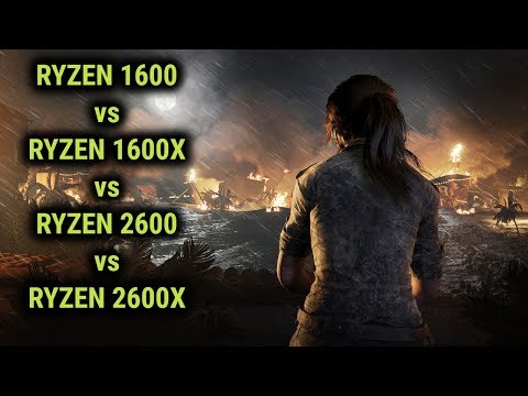 Ryzen 1600 vs 1600X vs 2600 vs 2600X Gaming & Rendering Tests