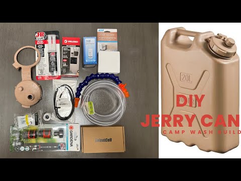 DIY Jerry Can Camp Wash Build