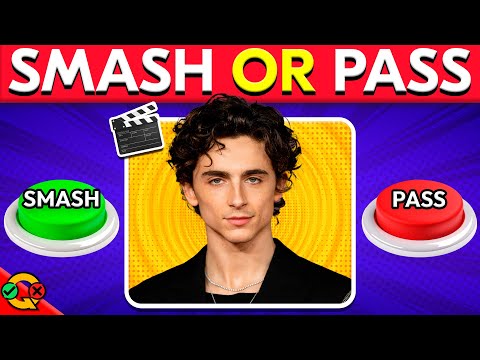 SMASH or PASS - Hottest Celebrity Male Edition 2025 | Celebrity Quiz