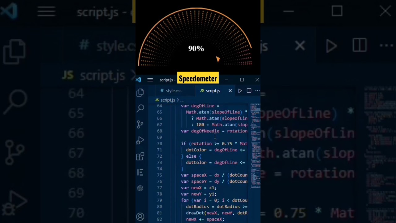 Speedometer Animation #programming #coding #fypシ #viral #css #html #trending #code #reels #shorts