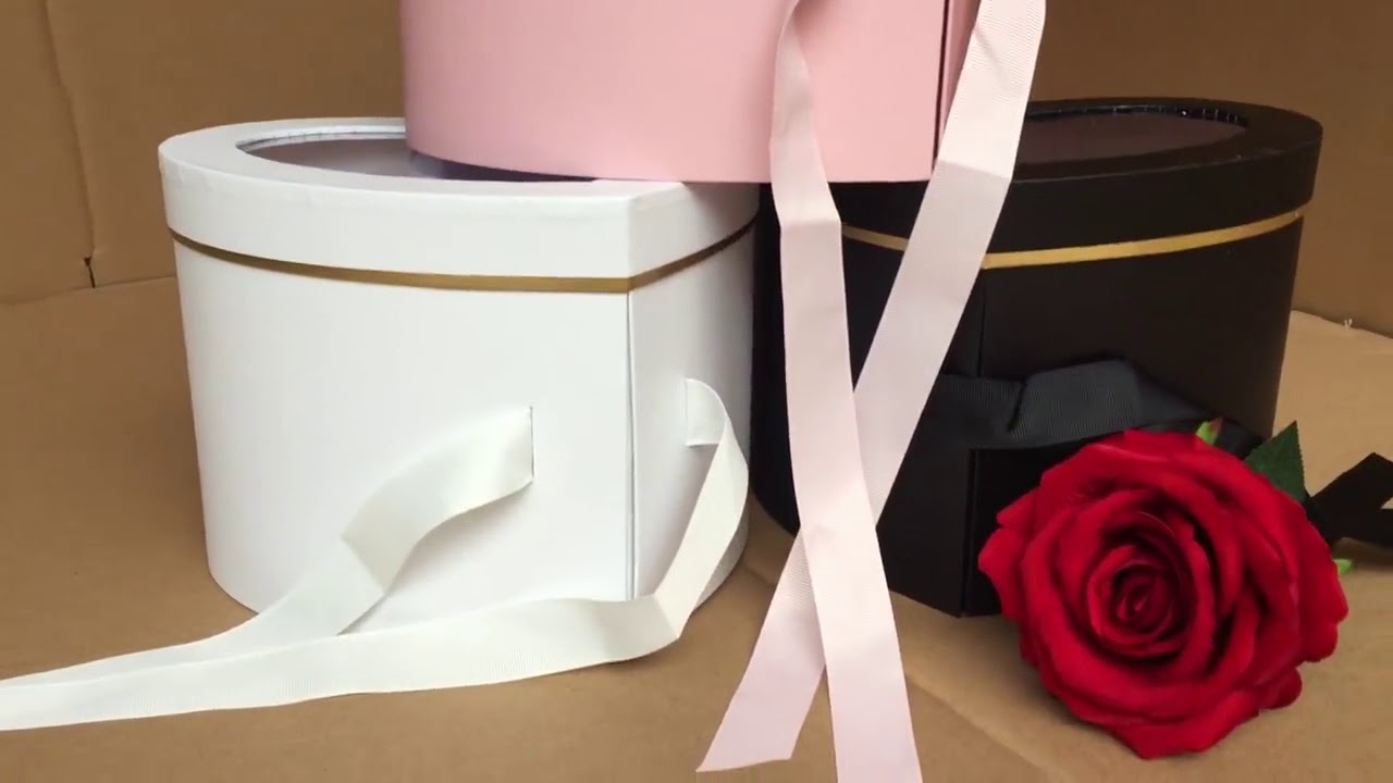 Customized Heart Shape Rose Flower Paper Box for Packaging