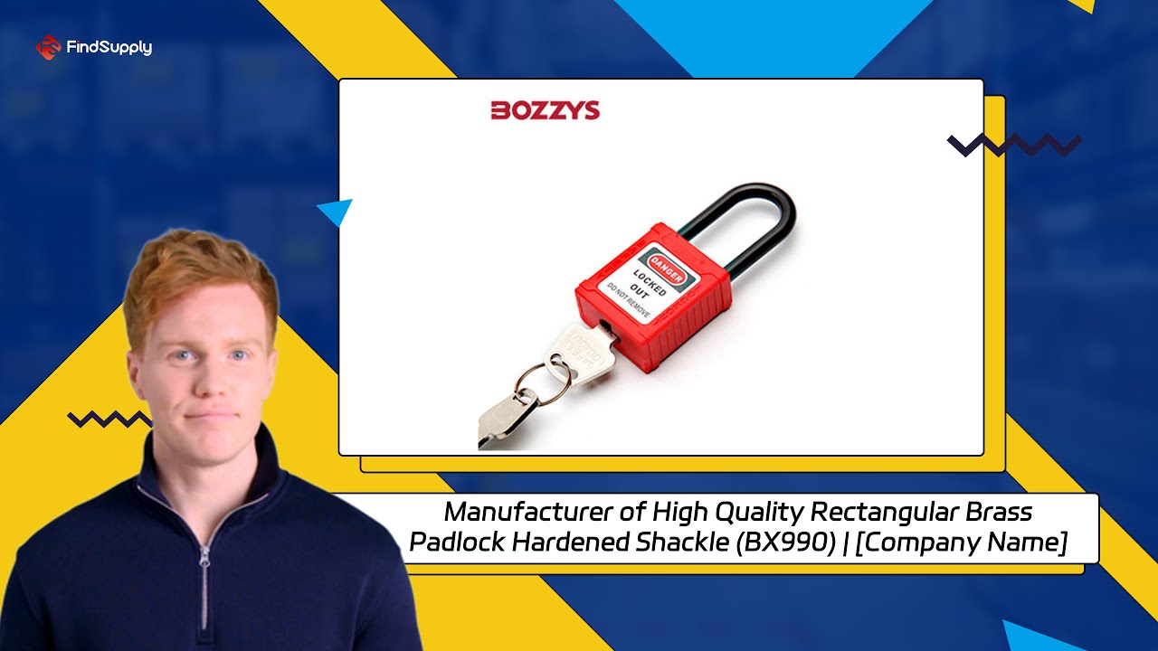 Manufacturer of High Quality Rectangular Brass Padlock Hardened Shackle (BX990) | [Company Name]