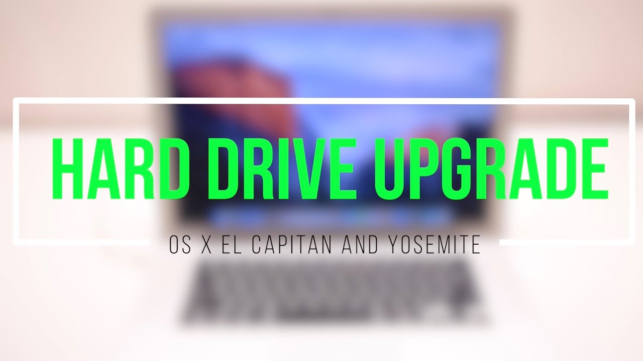 How To Upgrade a Macbook Pro Hard Drive SSD Upgrade OS X Yosemite or El Capitan