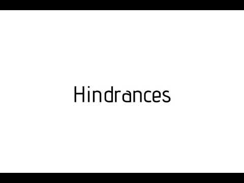 How to pronounce Hindrances / Hindrances pronunciation