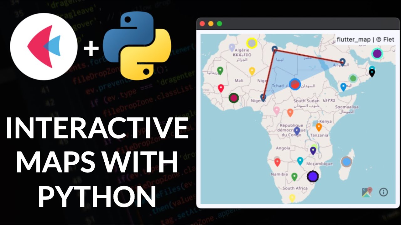 Display Interactive Maps in Python using Flet | Part 1