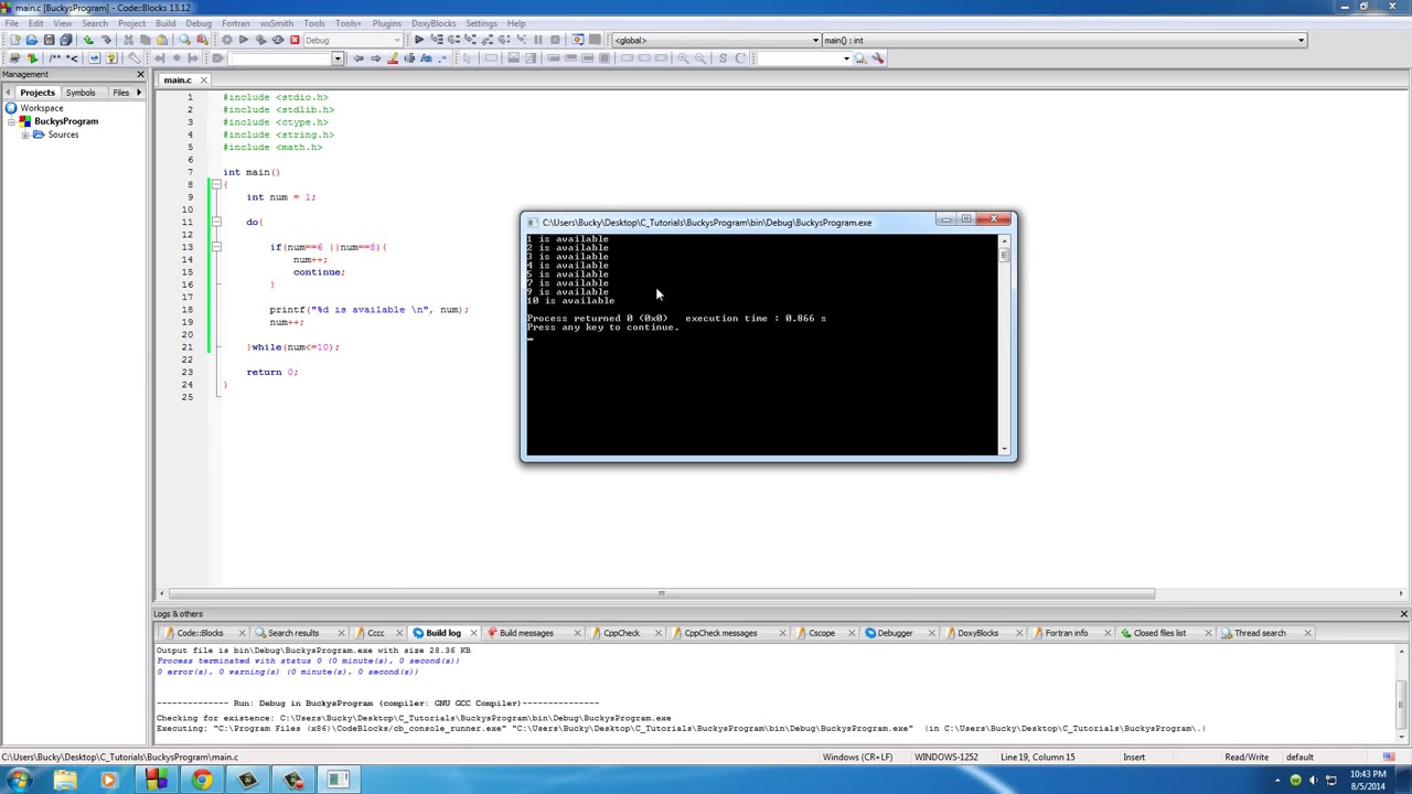 C Programming Tutorial   30   continuevia torchbrowser com