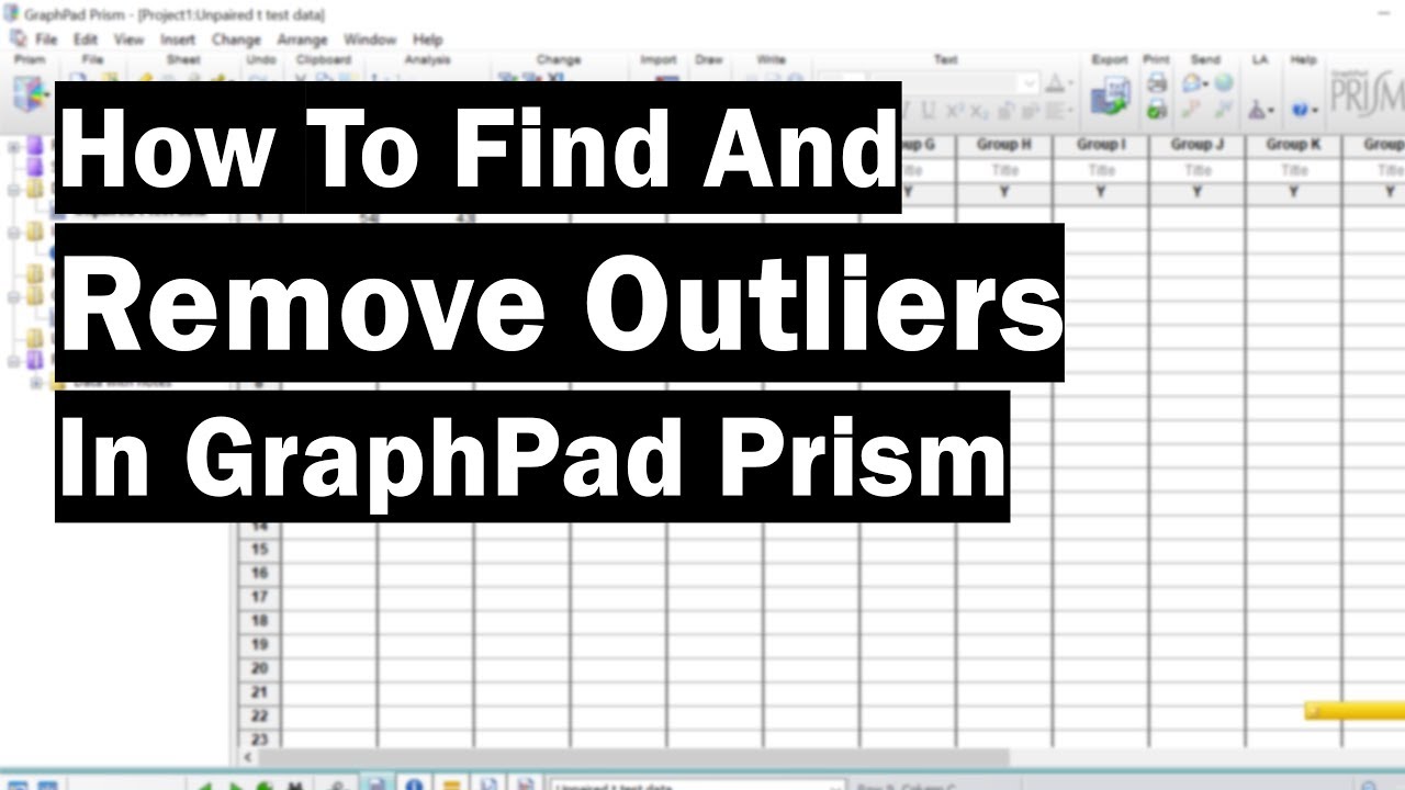 How To Identify And Remove Outliers In GraphPad Prism