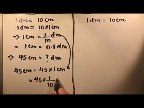 HOW TO CONVERT CENTIMETER TO DECIMETER AND DECIMETER TO CENTIMETER