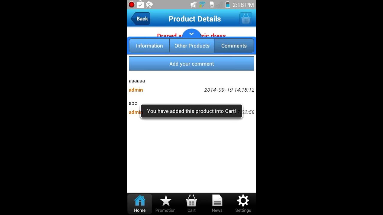 Online Shopping Ecommerce Android Source Code Demo