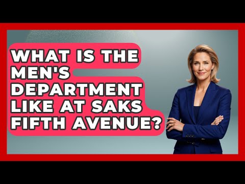 What Is The Men's Department Like At Saks Fifth Avenue? - The Sharp Dressed Gent