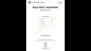 Wild West Hoedown: String Orchestra Conductor Score & Parts: Chris ...