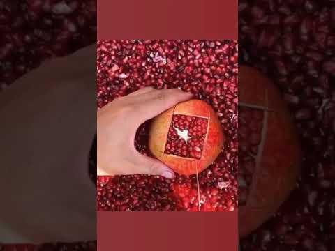 how to cut a pomegranate# anar fruit cutting fast way#youtubeshorts #trending #shorts
