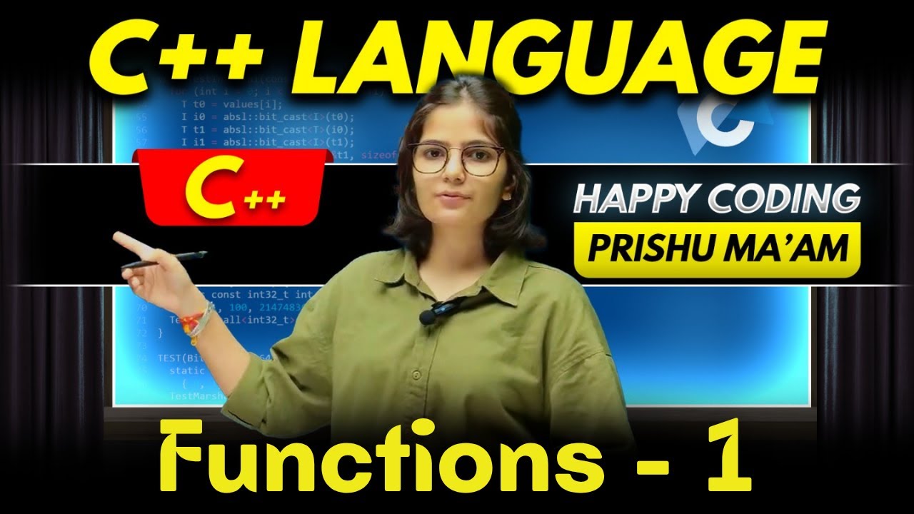 Functions in C++ (Part-1) | Complete C++ Course | Happy Coding with Prishu