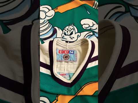 NHL Anaheim Mighty Ducks Wild Wing CCM Hockey Jersey#nhljersey #anaheimducks #mightyducks