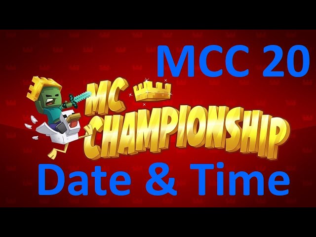 Minecraft Championship (MCC) 20: Date and time announced