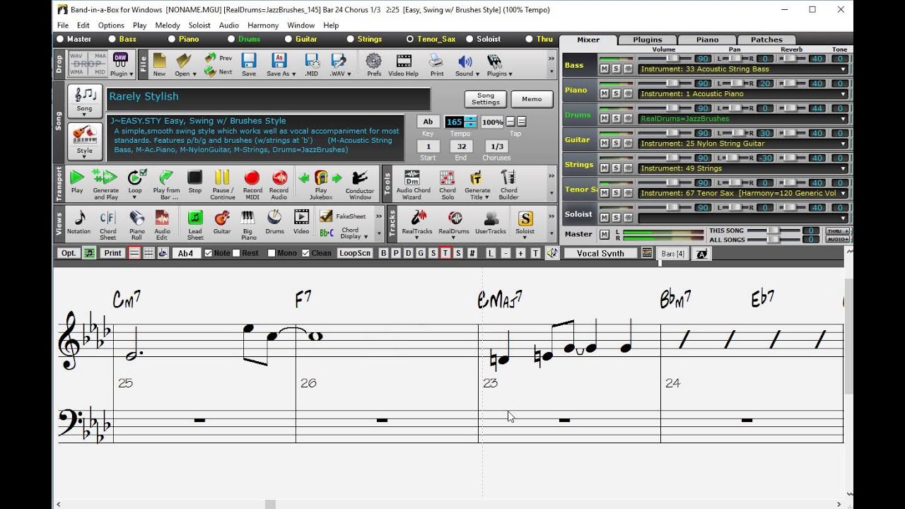 BIAB - 14. Swing Tenor - Part 1: MIDI