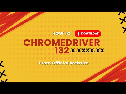 How to Download Chrome Driver 132 #chromedriver #webdriver #selenium