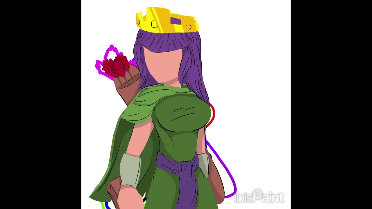 Archer queen 🦈 #art #draw #artedigital #digitalart #archerqueen #reinaarquera #clashroyale