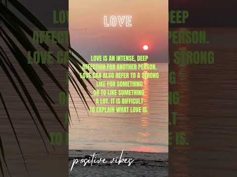 LOVE MEANING - WHAT IS LOVE? - ENGLISH DICTIONARY