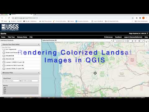 Rendering Colorized Landsat Images in QGis