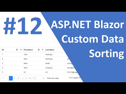 Learn ASP NET Core Blazor | Custom Data Sorting - Mind Luster