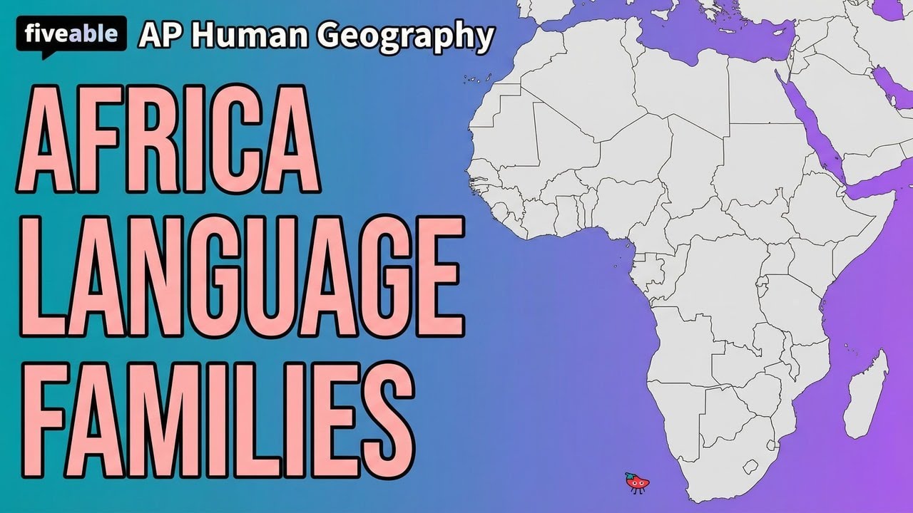 AP Human Geography - Unit 3: Language Families & Dialects