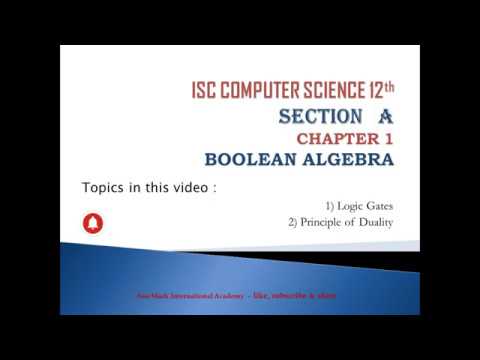 Boolean Algebra – Logic gates, Duality Principle – Java Programs -ISC ...