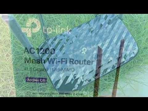 TP-Link Archer C6 Gigabit MU-MIMO Wireless Router, Dual Band 1200 Mbps Wi-Fi Speed, 5 Gigabit Ports,