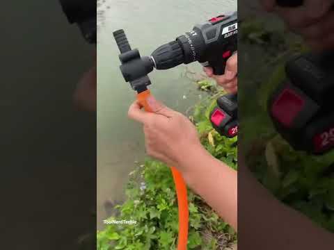 Cordless Drill Attachment for Water Pump #drilladapter #powertools #waterpump