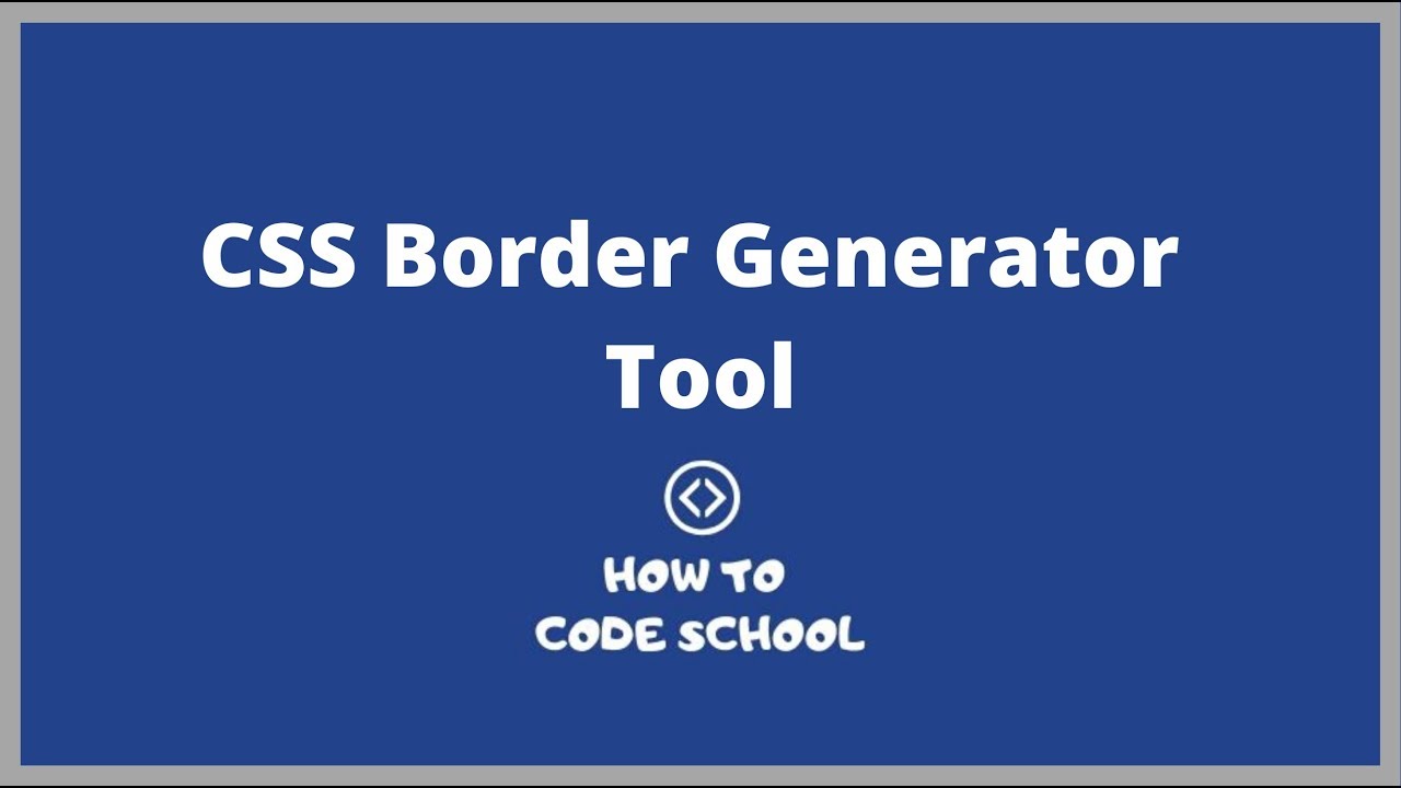 Css Border Generator Tool