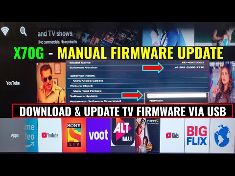 Sony X70G-Firmware update via USB/Update x70g to Latest firmware & enjoy more