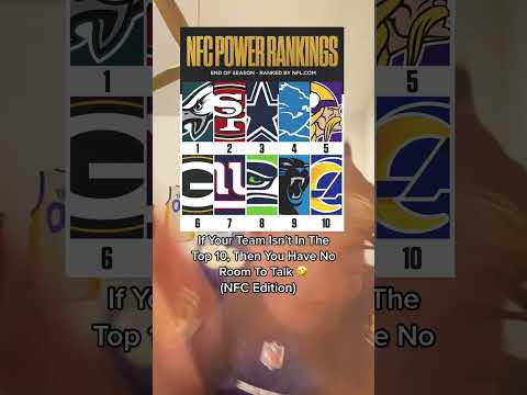 NFC POWER RANKINGS #nfl #shorts