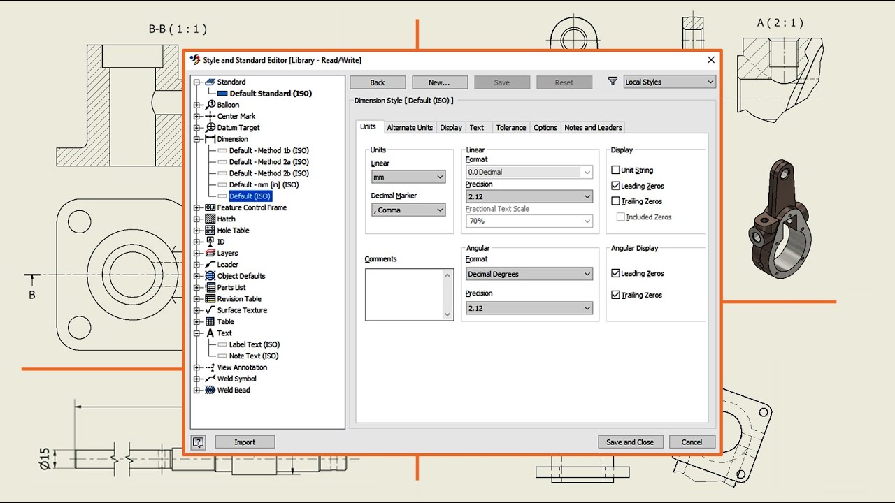 Tutorial Inventor - 029 TECHNICAL DRAWING - Chapter 3 (Template)