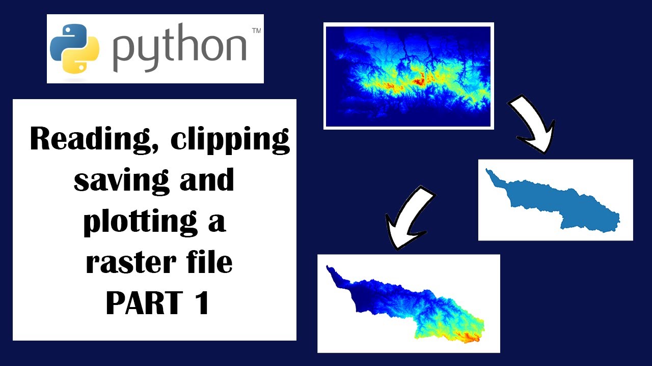 Reading, Clipping, Saving and Plotting a raster file using python - PART 1
