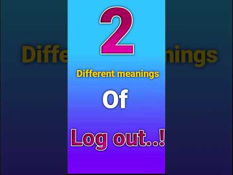 Log out meaning in Hindi ๐