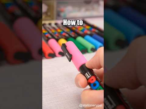 How To Blend Posca Markers? #shorts