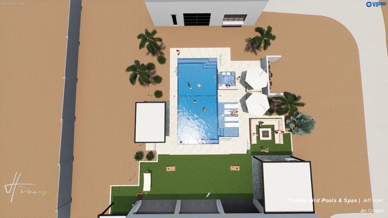 Creech Final Design Walkthrough- Thunderbird Pools & Spas