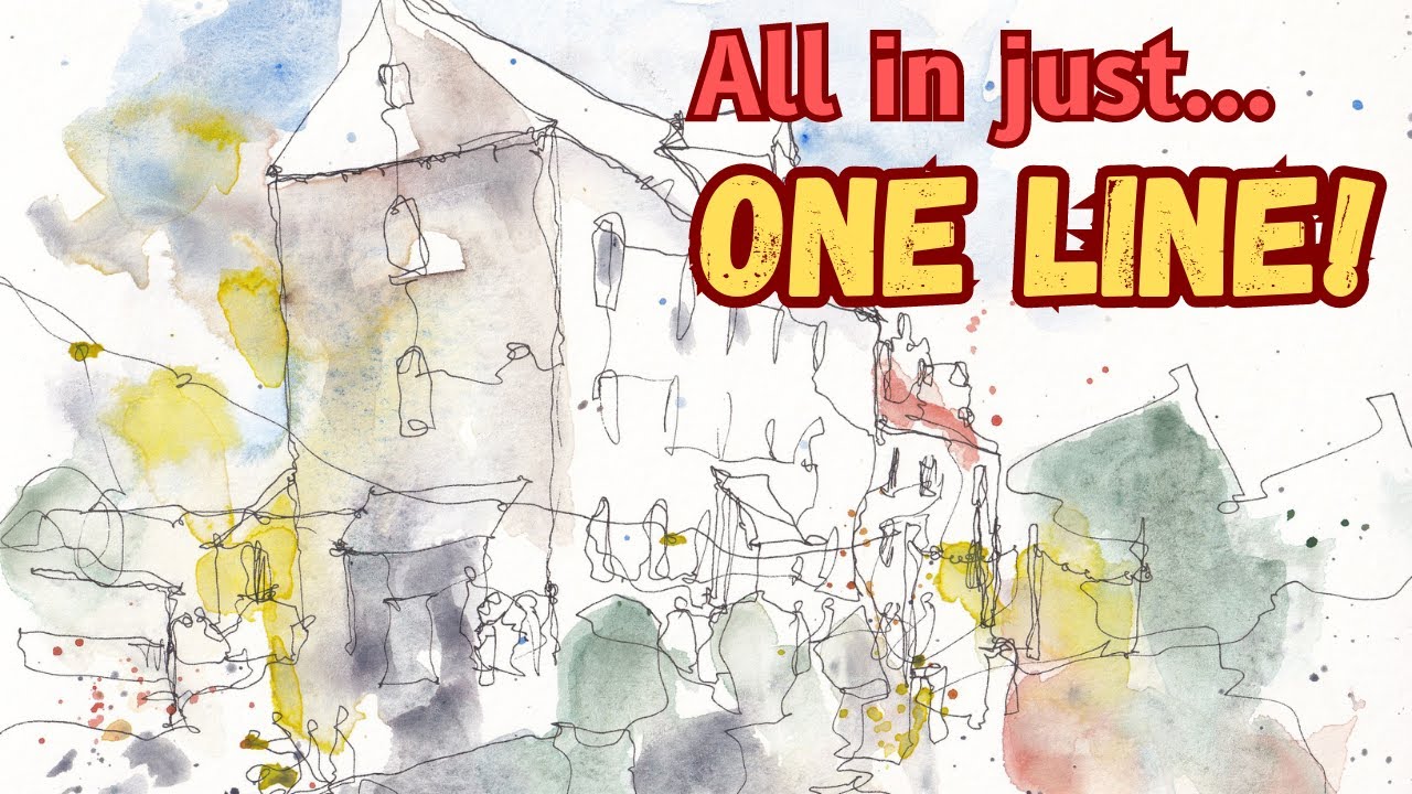 How to Use Continuous Line Drawing - A Quick Urban Sketch Tutorial