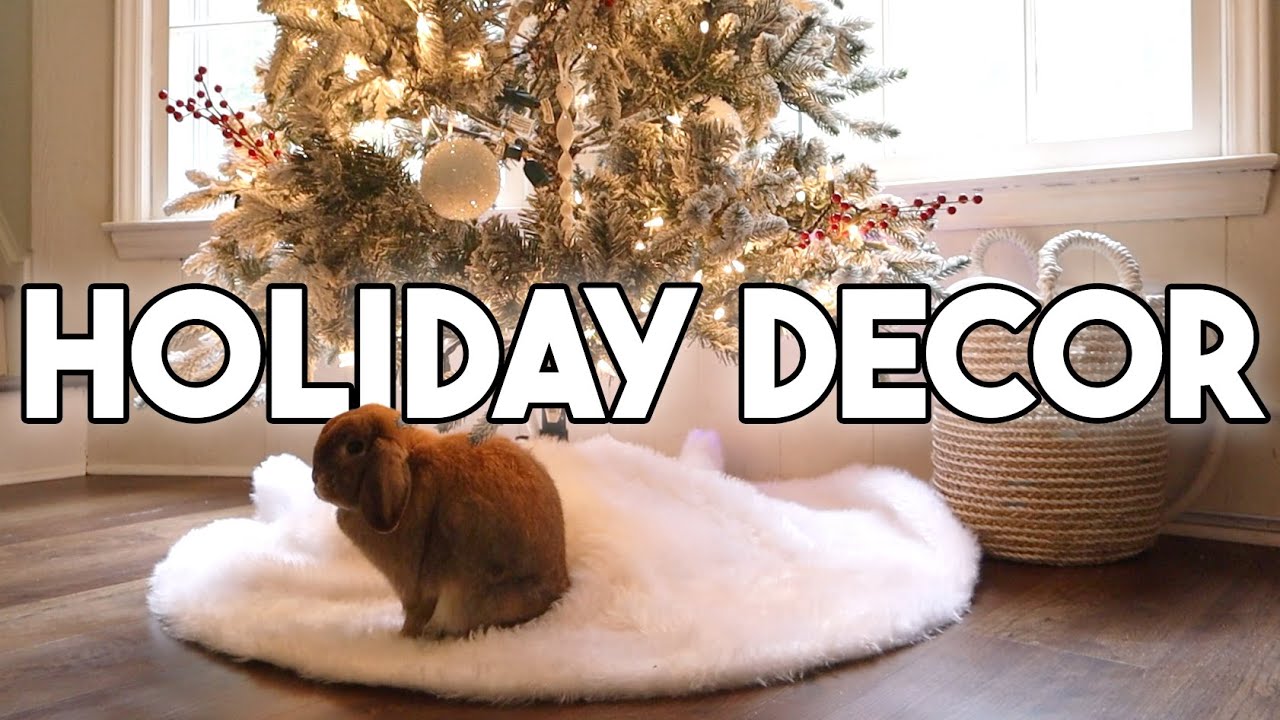 DECORATING FOR CHRISTMAS + bunny-proofing tips!