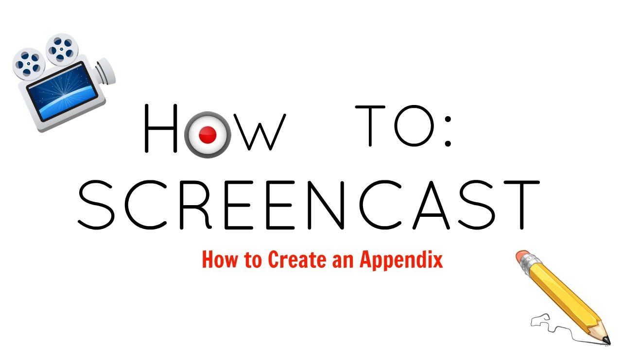How to Create an Appendix
