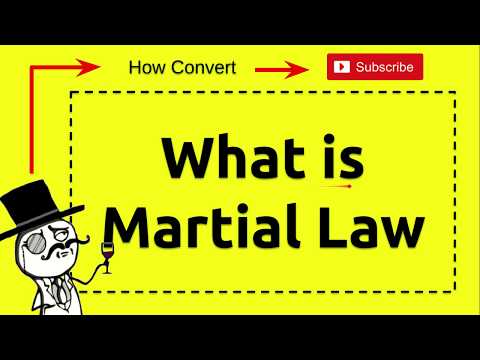 What is Martial Law